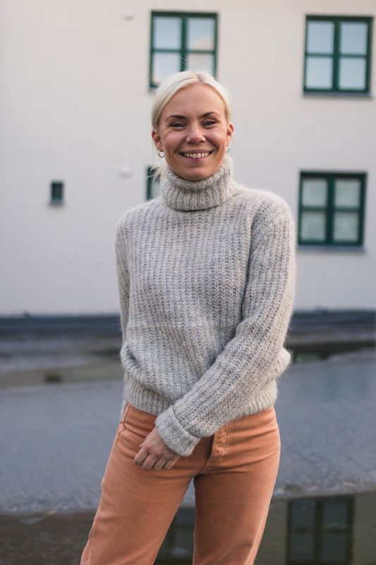 Bruravik Sweater Light Grey Melange - Vakre Vene