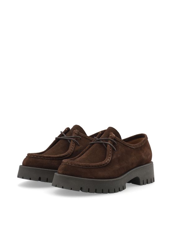 Leo Moc Toe Shoe Suede Brown - Vakre Vene