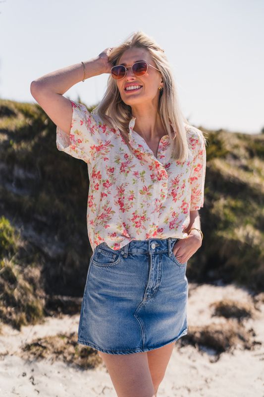 Astrid 2/4 Shirt Cry Rose Flower - Vakre Vene